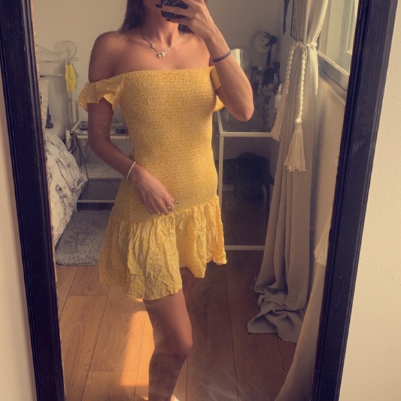 My Loca | Dresses | My Loca Small Yellow White Floral Flower Summer ...